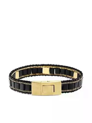 NIALAYA JEWELRY Stud Onyx Bracelet - Black