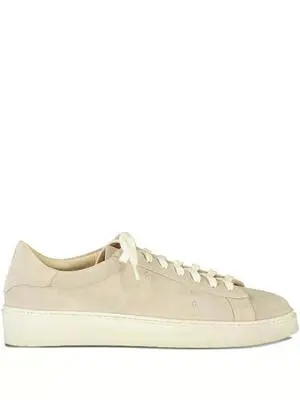 Eleventy Lace-up Suede Sneakers - Neutrals