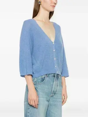 Ba&sh Isaac V-neck Jumper - Blue