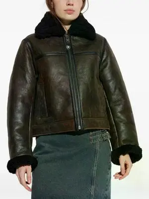 SAMSOE SAMSOE Shearling-collar Jacket