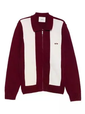 ARTE ANTWERP Striped Zip Knitwear