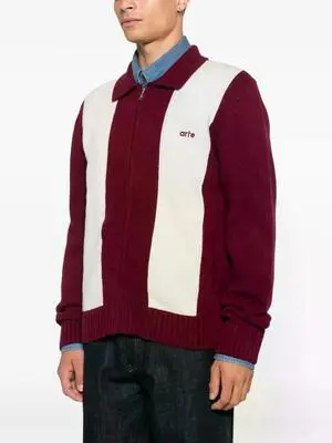 ARTE ANTWERP Striped Zip Knitwear