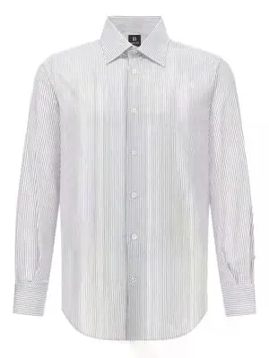 Boggi Milano Striped Cotton Shirt - White