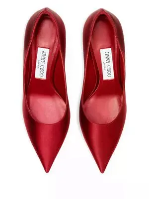 JIMMY CHOO Love 85 Pointed-toe Pumps - Red