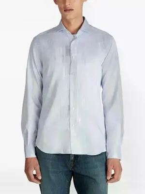 GLANSHIRT Long-sleeve Stripe-pattern Shirt