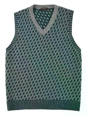 ZANONE Jacquard Virgin Wool Vest