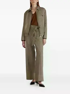 Incotex Belted Check Trousers