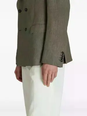 SLOWEAR Double-breasted Linen Blazer