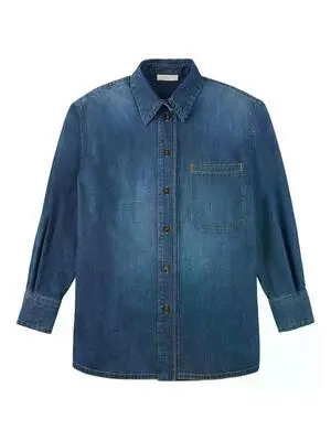 GLANSHIRT Buttoned Denim Shirt