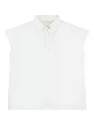 ZANONE Keyhole Detailed Blouse - White