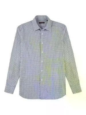 GLANSHIRT Checked Flannel Shirt - Blue