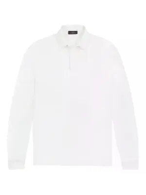 ZANONE Long-sleeve Polo Shirt - White