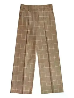 Incotex Check Flannel Trousers