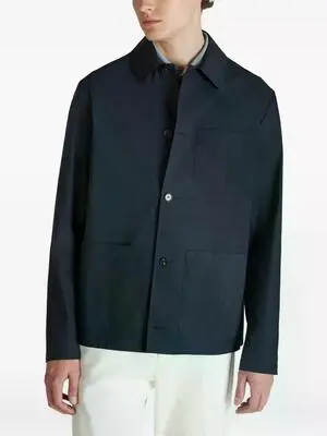 SLOWEAR Buttoned Chest-pocket Cotton Shirt