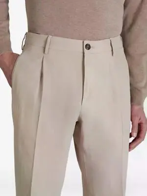 SLOWEAR Pleated Cotton Trousers
