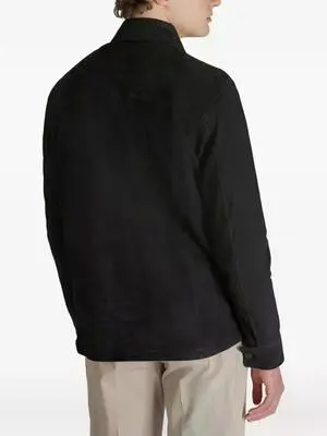 Montedoro Chest-pocket Suede-leather Jacket