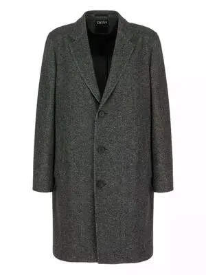 Zegna Single-breasted Coat - Grey