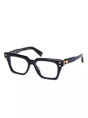 Balmain Studded Square-frame Glasses