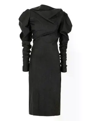 VIVIENNE WESTWOOD Ls Superbo Midi Dress - Grey