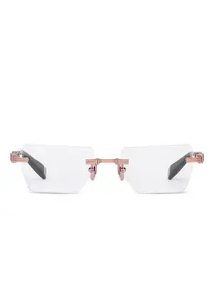 Balmain Rimless Rectangle-frame Eyeglasses