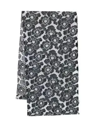 Talbot Runhof Floral-print Scarf - Black