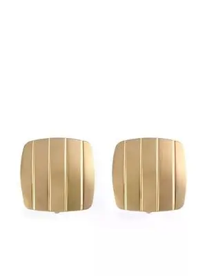IVI Slot Clip Earrings - Gold