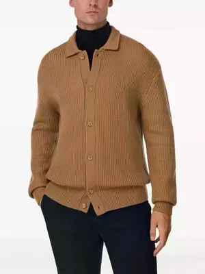 Boggi Milano Ribbed-knit Buttoned Cardigan