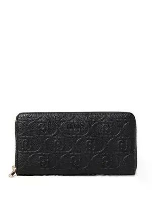 Liu Jo Embossed Zip-around Wallet - Black