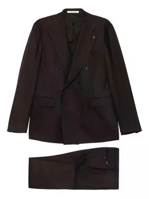 Tagliatore Double-breasted Suit - Brown