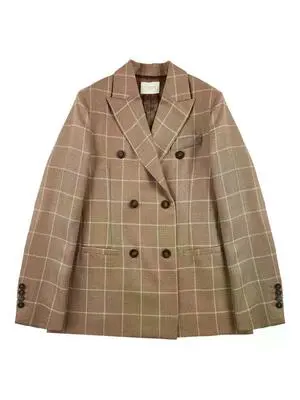 Montedoro Check Double-breasted Jacket
