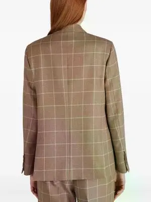 Montedoro Check Double-breasted Jacket