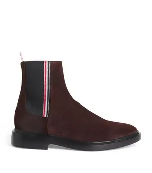 Thom Browne Suede Chelsea Boots - Brown