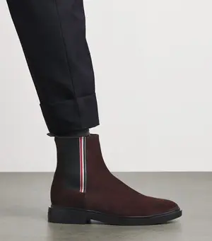 Thom Browne Suede Chelsea Boots - Brown