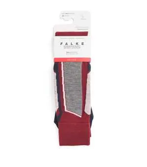 Falke Sk4 Skiing Socks - Burgundy