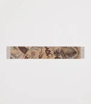 Burberry Cashmere Ekd Scarf - Beige