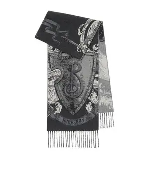 Burberry Cashmere Ekd Scarf Grey