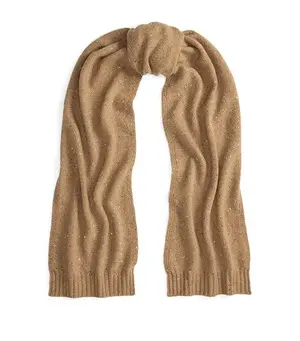 Ralph Lauren Cashmere Donegal Scarf - Beige