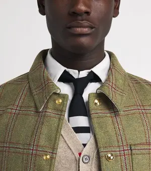 Thom Browne Wool Utility Patch Pocket Shacket