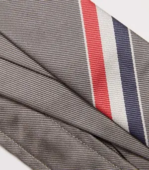 Thom Browne Silk Neck Tie - Grey