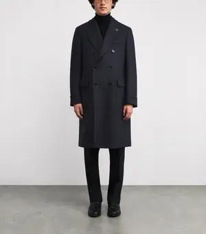 LARDINI Wool-cashmere Overcoat