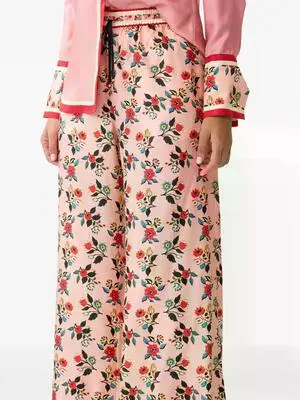 Camilla Floral-print Wide Leg Trousers