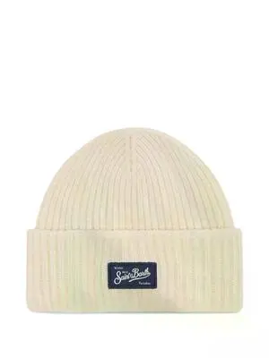 MC2 SAINT BARTH Ribbed Beanie - Neutrals