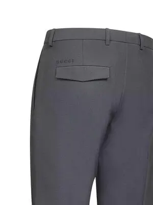 Gucci Slit-detail Trousers - Grey
