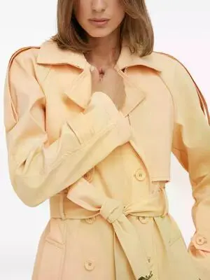 Patrizia Pepe Belted Double-breasted Trench Coat