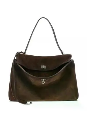 Balenciaga Large Rodeo Suede Tote - Brown
