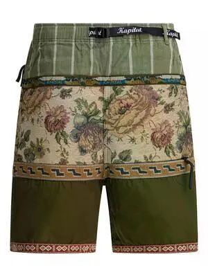 Kapital Striped And Floral Shorts