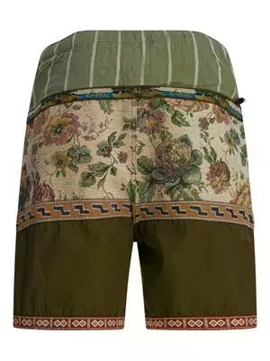 Kapital Striped And Floral Shorts