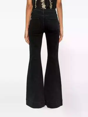 Alice + Olivia Button-fastening Flare Jeans
