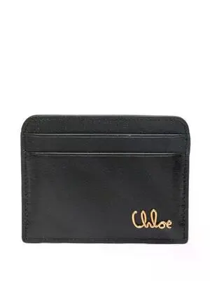 Chloé Signature-detail Card Holder - Black