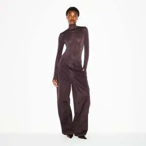 SKIMS Sheer Modal Long Sleeve Turtleneck Bodysuit